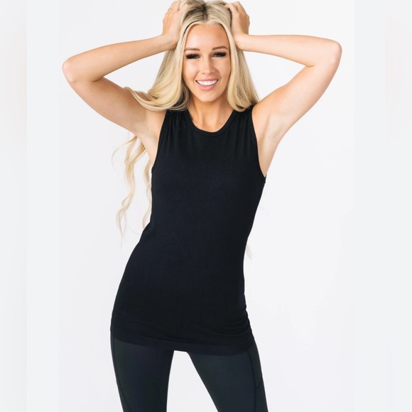 ZYIA | Tops | Plus Size Zyia Active Ribbed Parallel Tank Workout ...